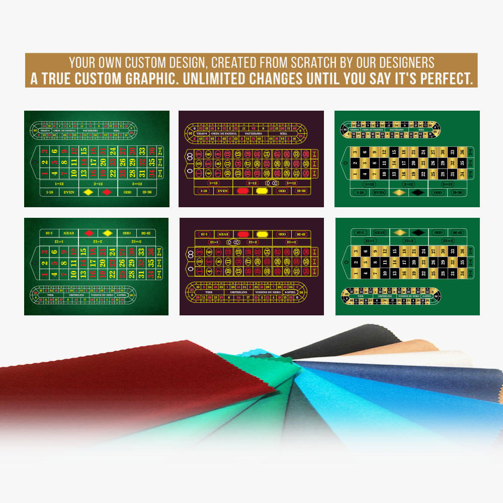 Buy Custom Roulette Felt Online in US - Casinokart USA